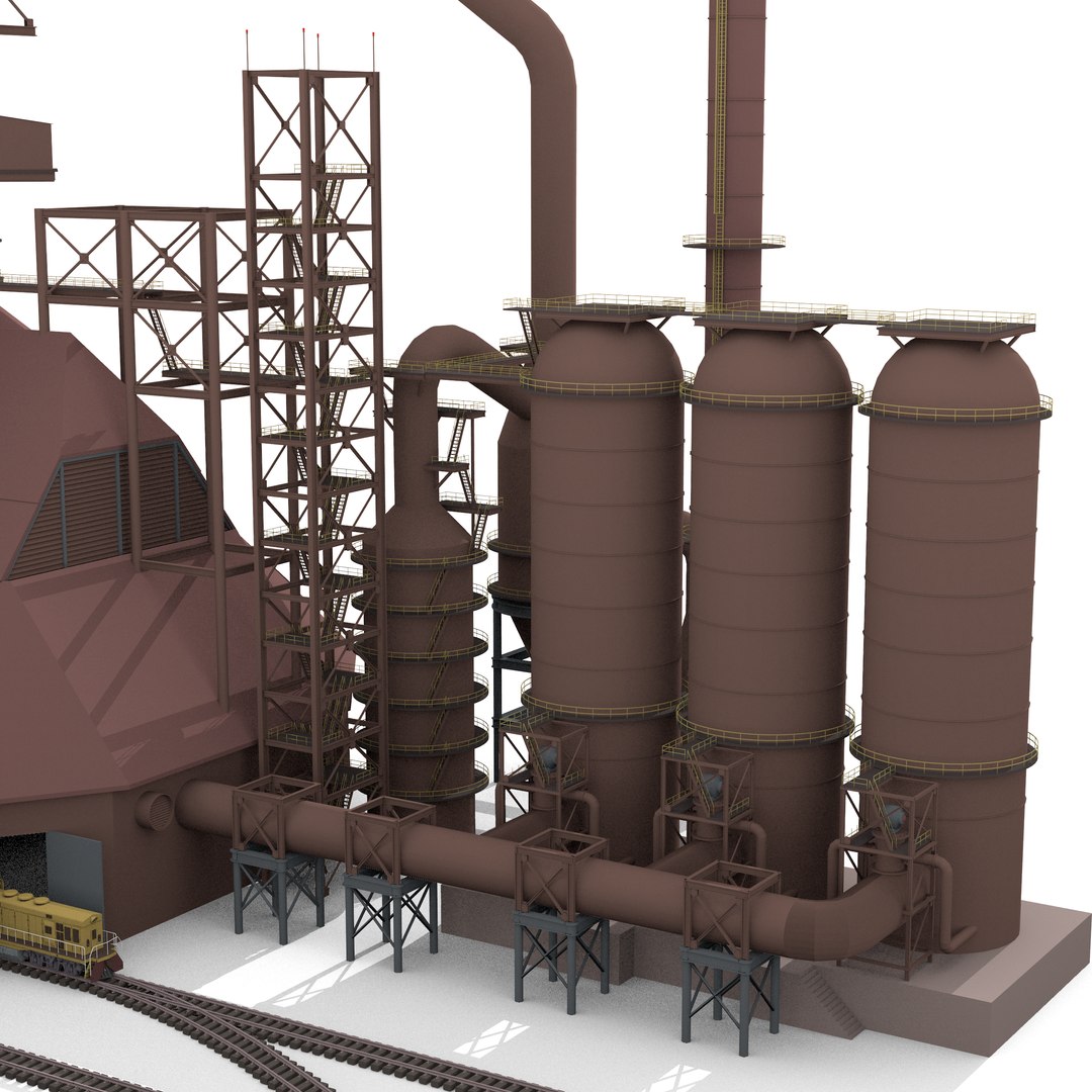 Blast Furnace 3D - TurboSquid 1356884