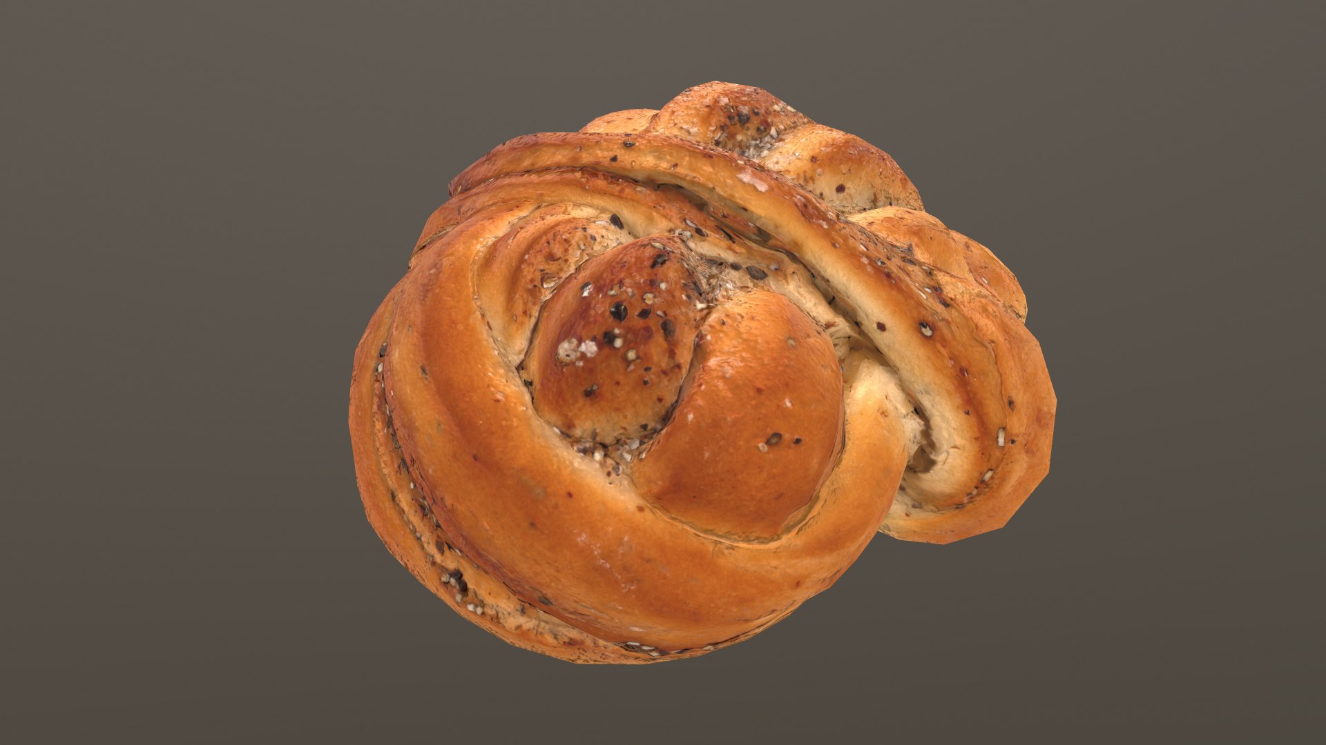 3D Round Challah Bread AR VR PBR Lowpoly With Game Ready 3d Model ...