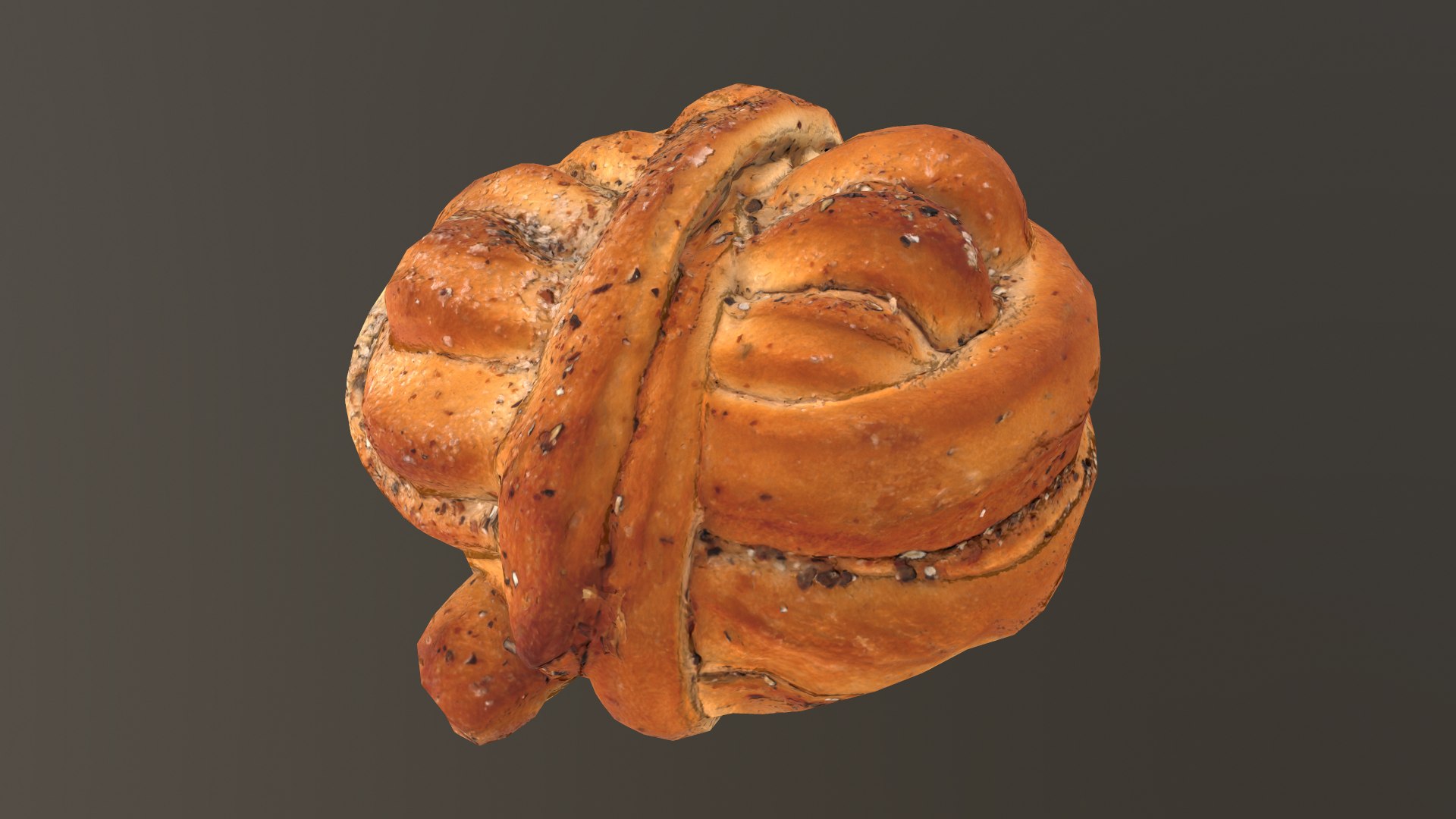 3D Round Challah Bread AR VR PBR Lowpoly With Game Ready 3d Model ...