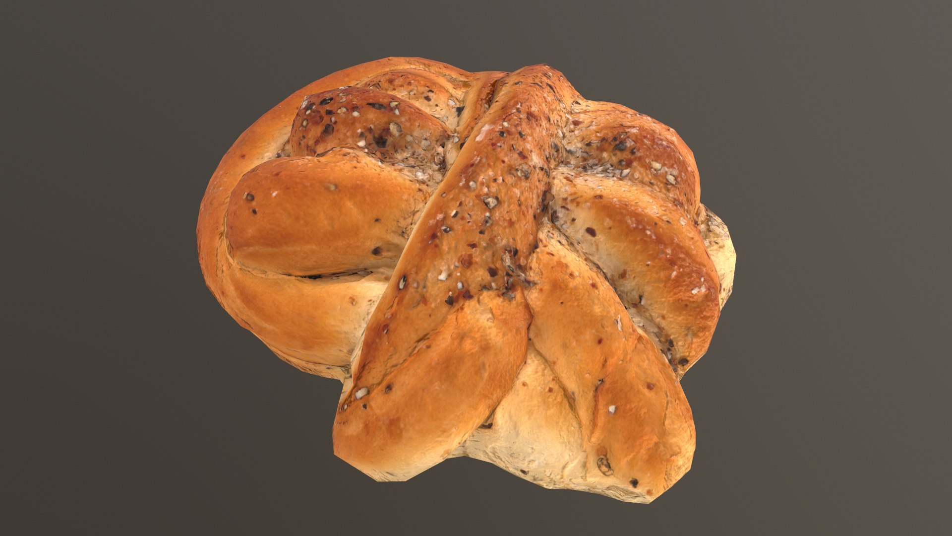 3D Round Challah Bread AR VR PBR Lowpoly With Game Ready 3d Model ...
