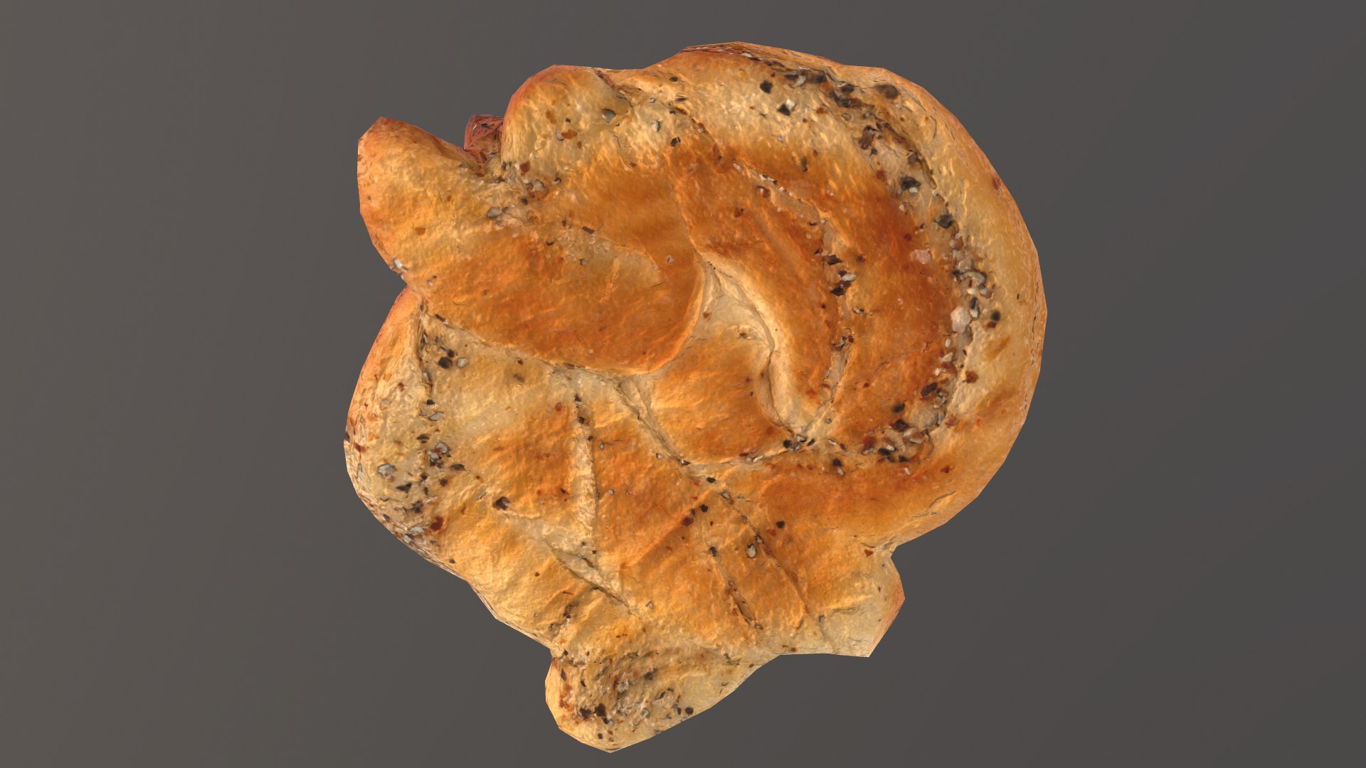 3D Round Challah Bread AR VR PBR Lowpoly With Game Ready 3d Model ...