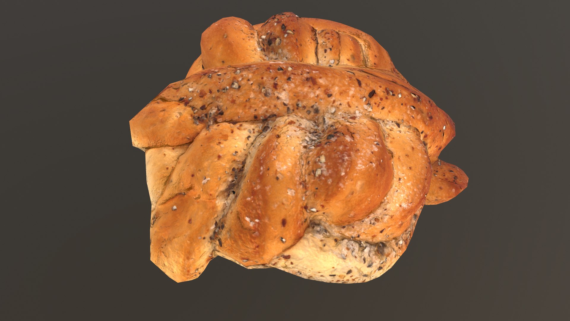 3D Round Challah Bread AR VR PBR Lowpoly With Game Ready 3d Model ...