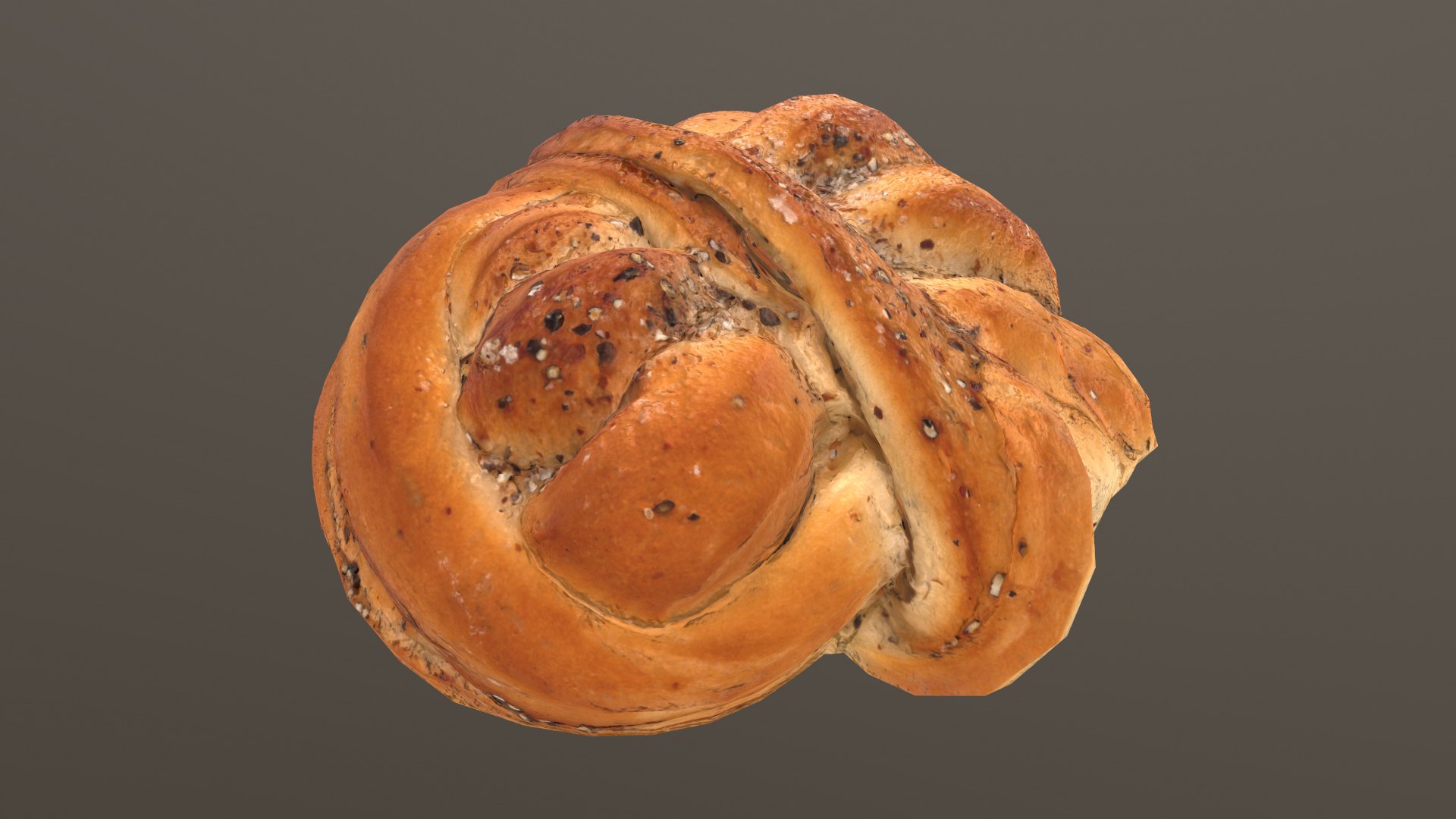 3D Round Challah Bread AR VR PBR Lowpoly With Game Ready 3d Model ...