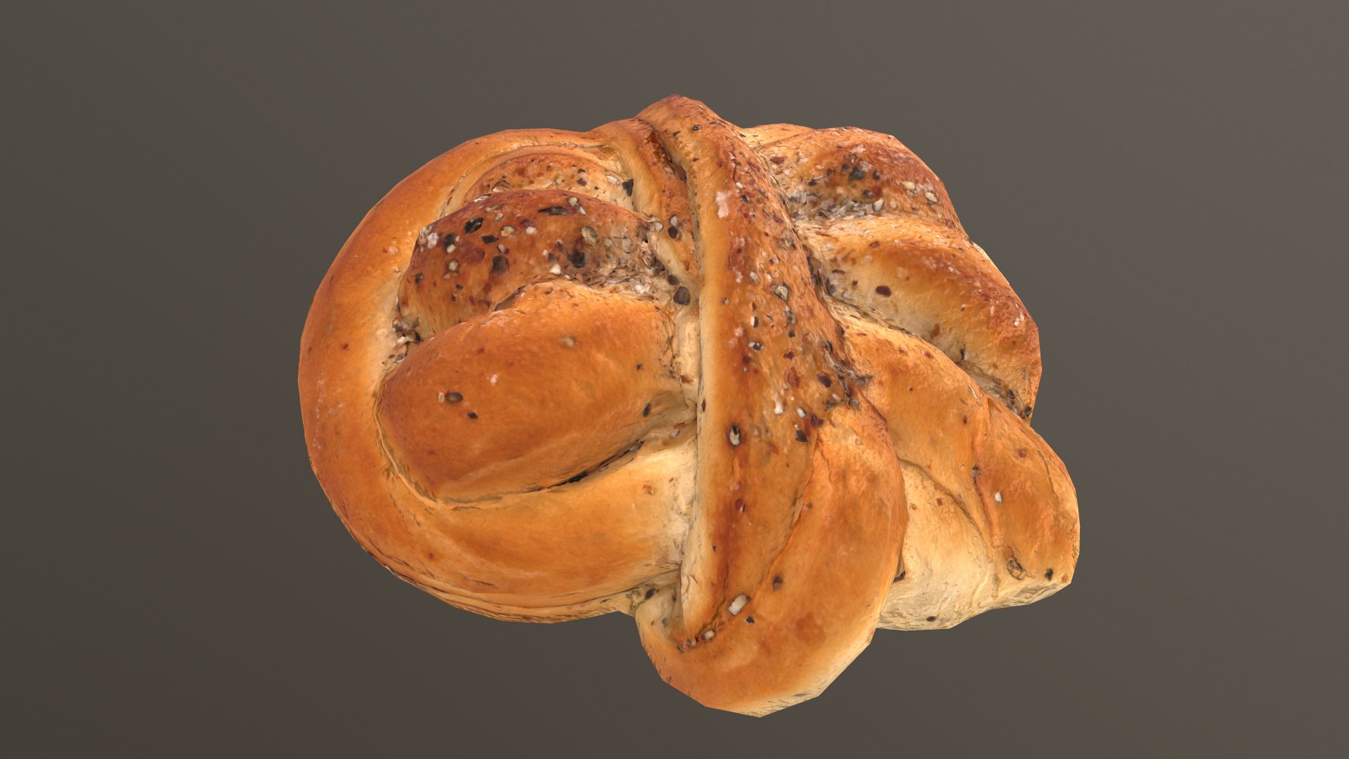 3D Round Challah Bread AR VR PBR Lowpoly With Game Ready 3d Model ...