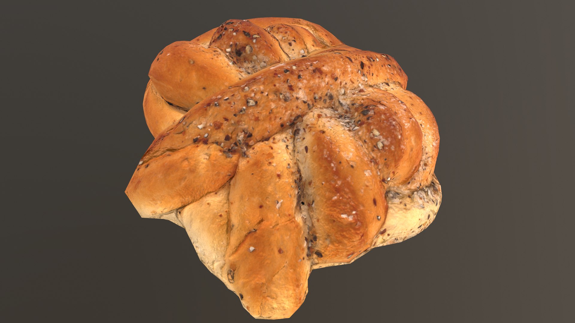 3D Round Challah Bread AR VR PBR Lowpoly With Game Ready 3d Model ...