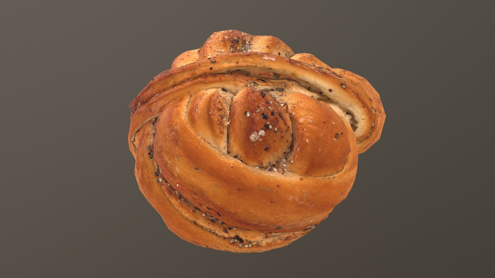 3D Round Challah Bread AR VR PBR Lowpoly With Game Ready 3d Model ...