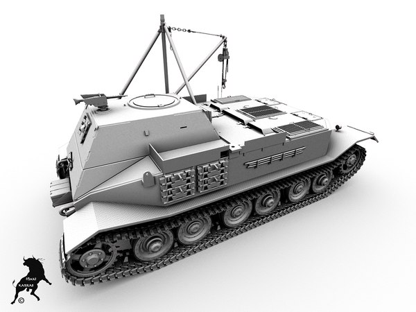 3d vk p bergepanzer model