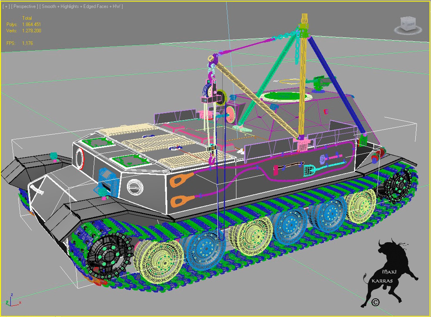 3d Vk P Bergepanzer Model