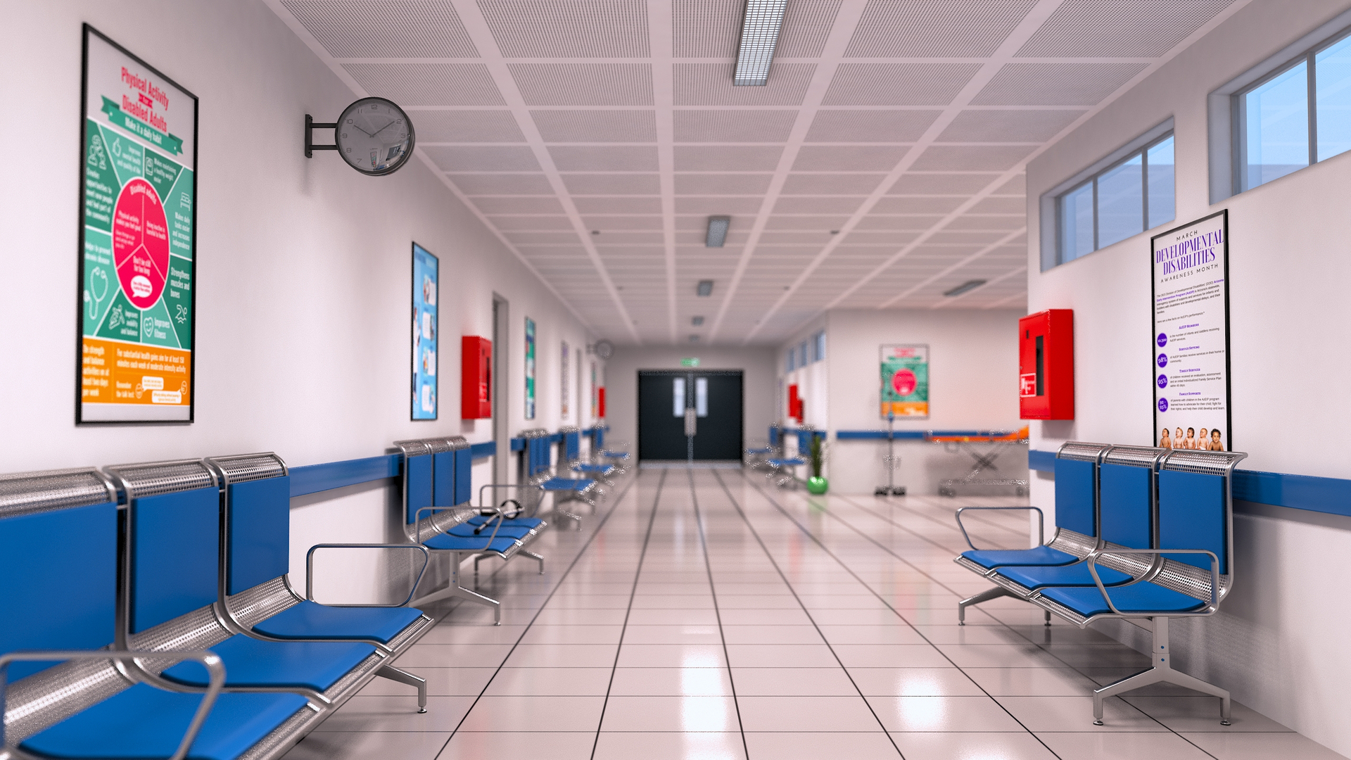 3D Hospital Ward Interior - TurboSquid 1860049