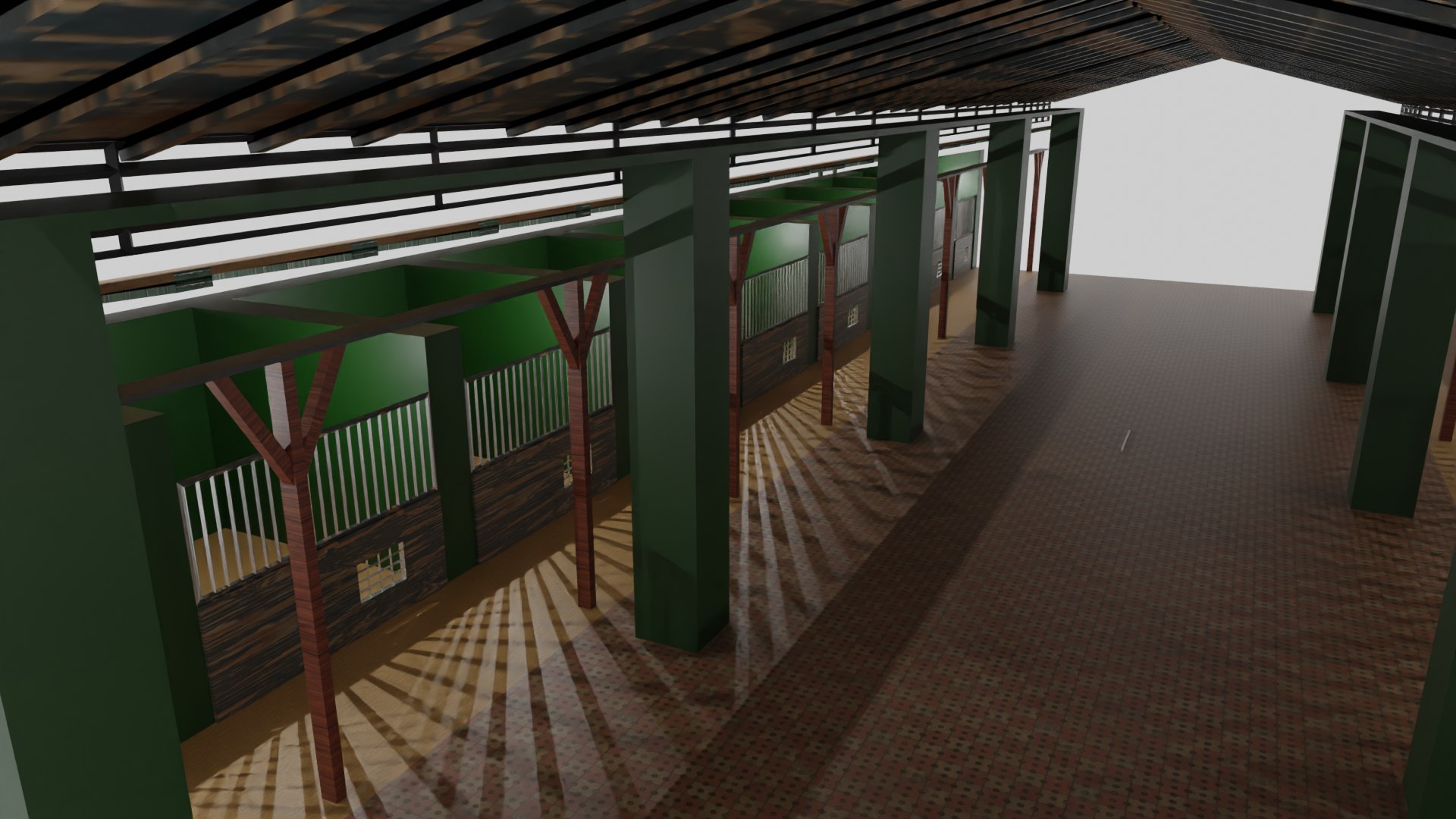 Horse Stable 3D Model - TurboSquid 2159148