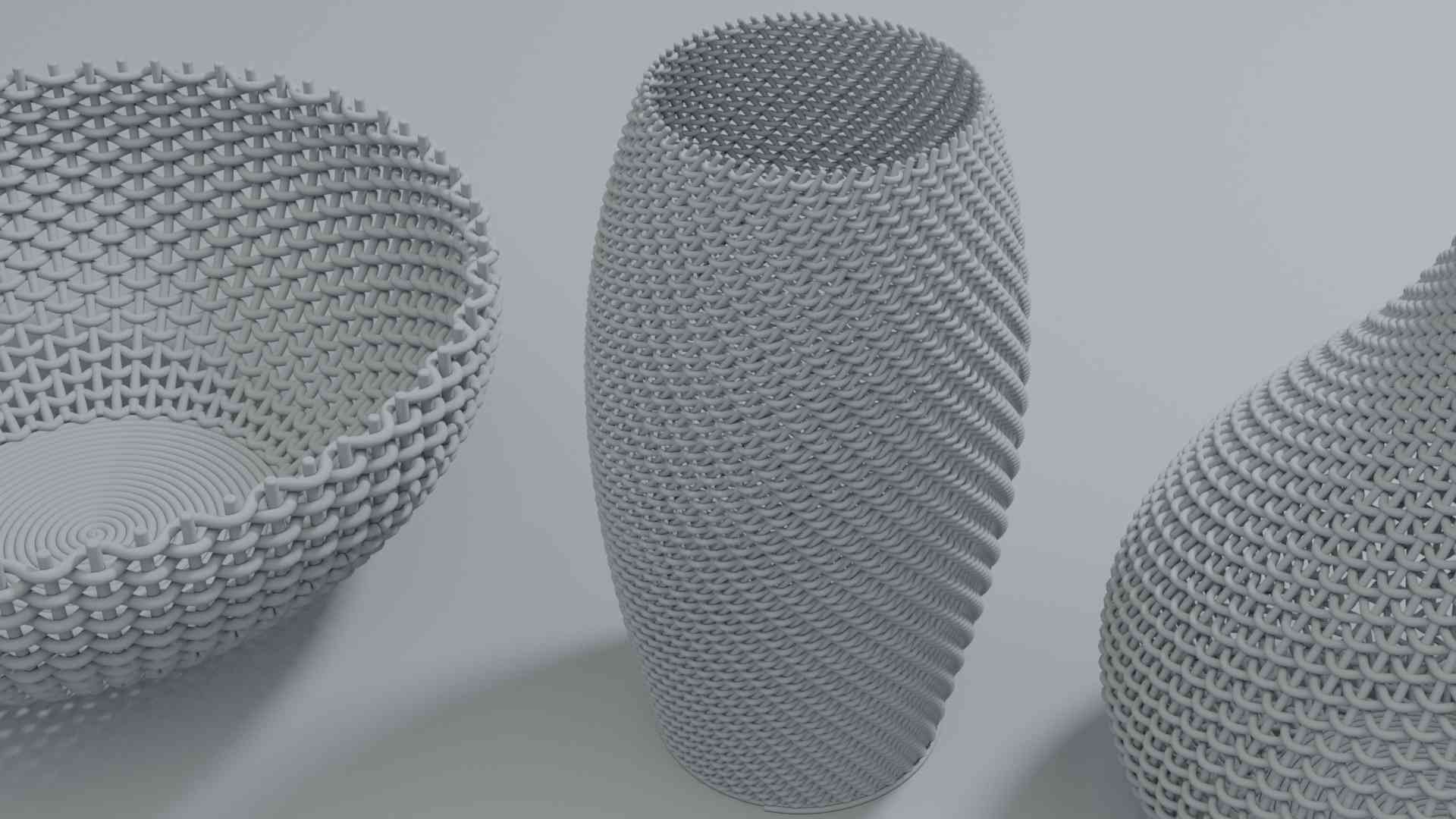 Wicker Baskets Hight Poy Models 3D model - TurboSquid 1784053