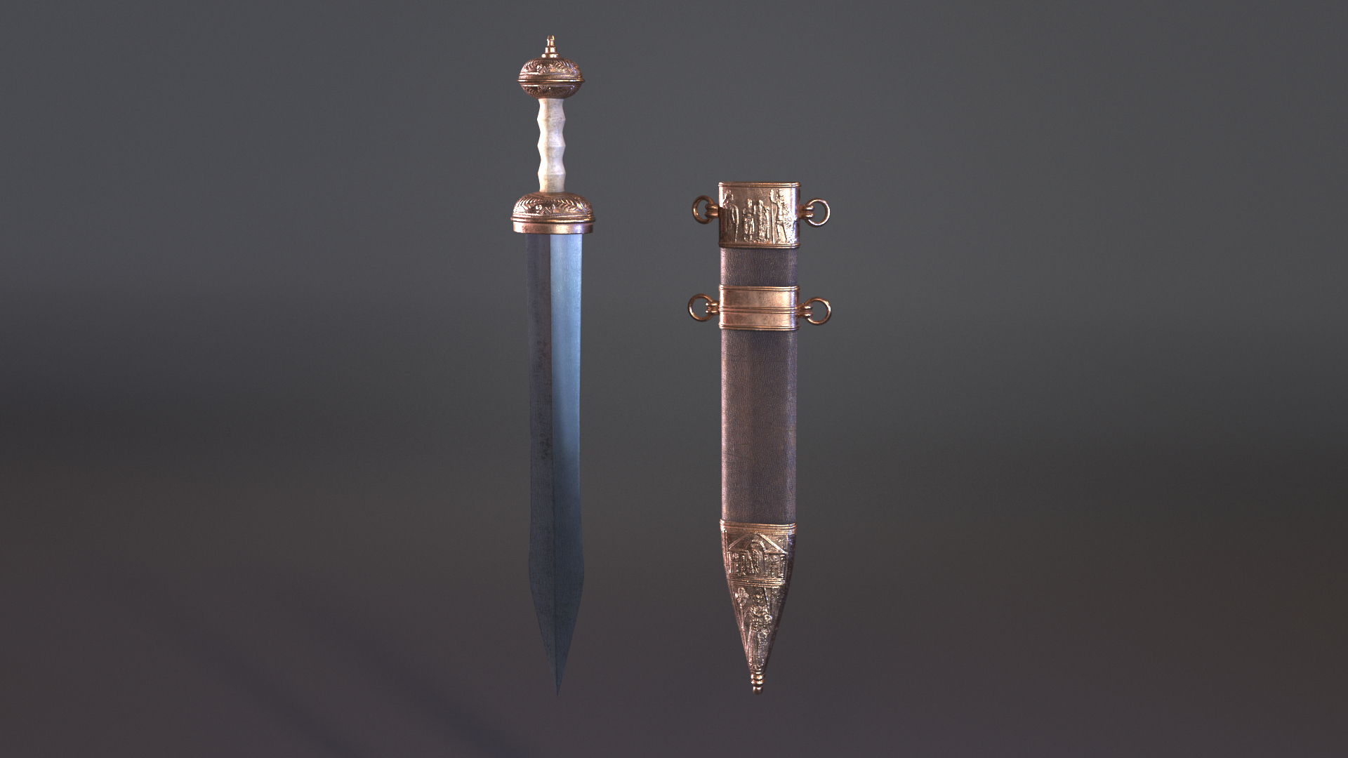 Roman Gladius 3d Model
