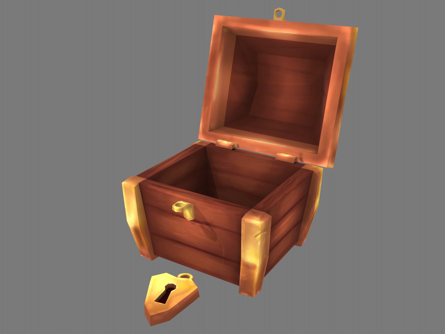 Golden chest 3D model - TurboSquid 1394277