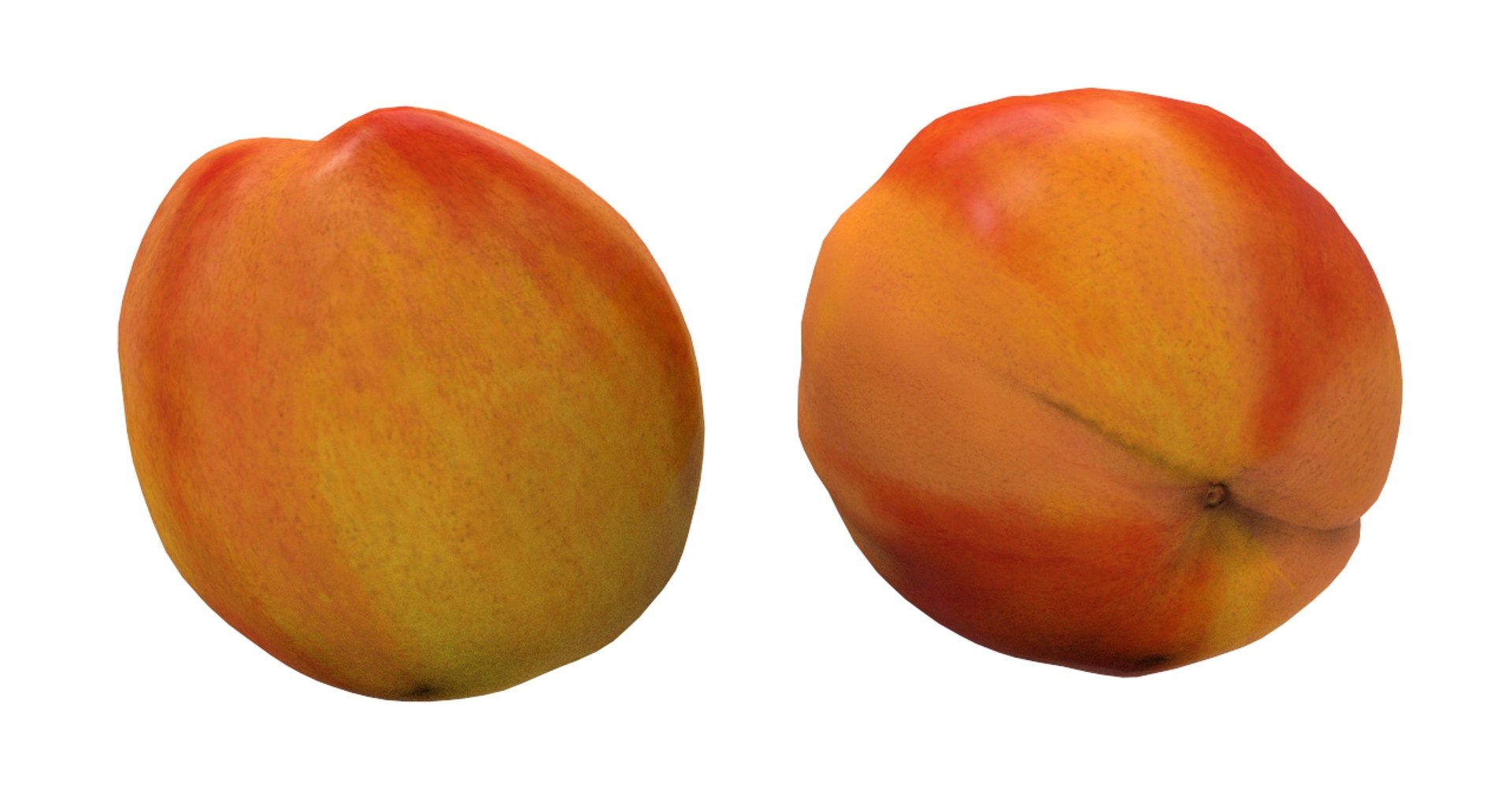 Peach fruit food model - TurboSquid 1534597