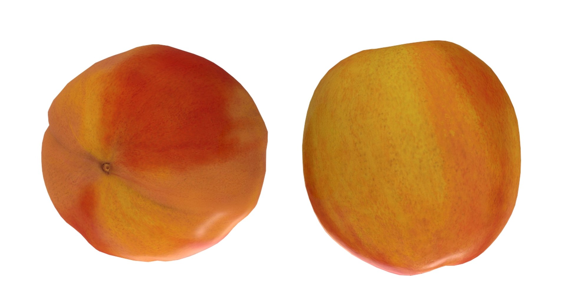 Peach fruit food model - TurboSquid 1534597