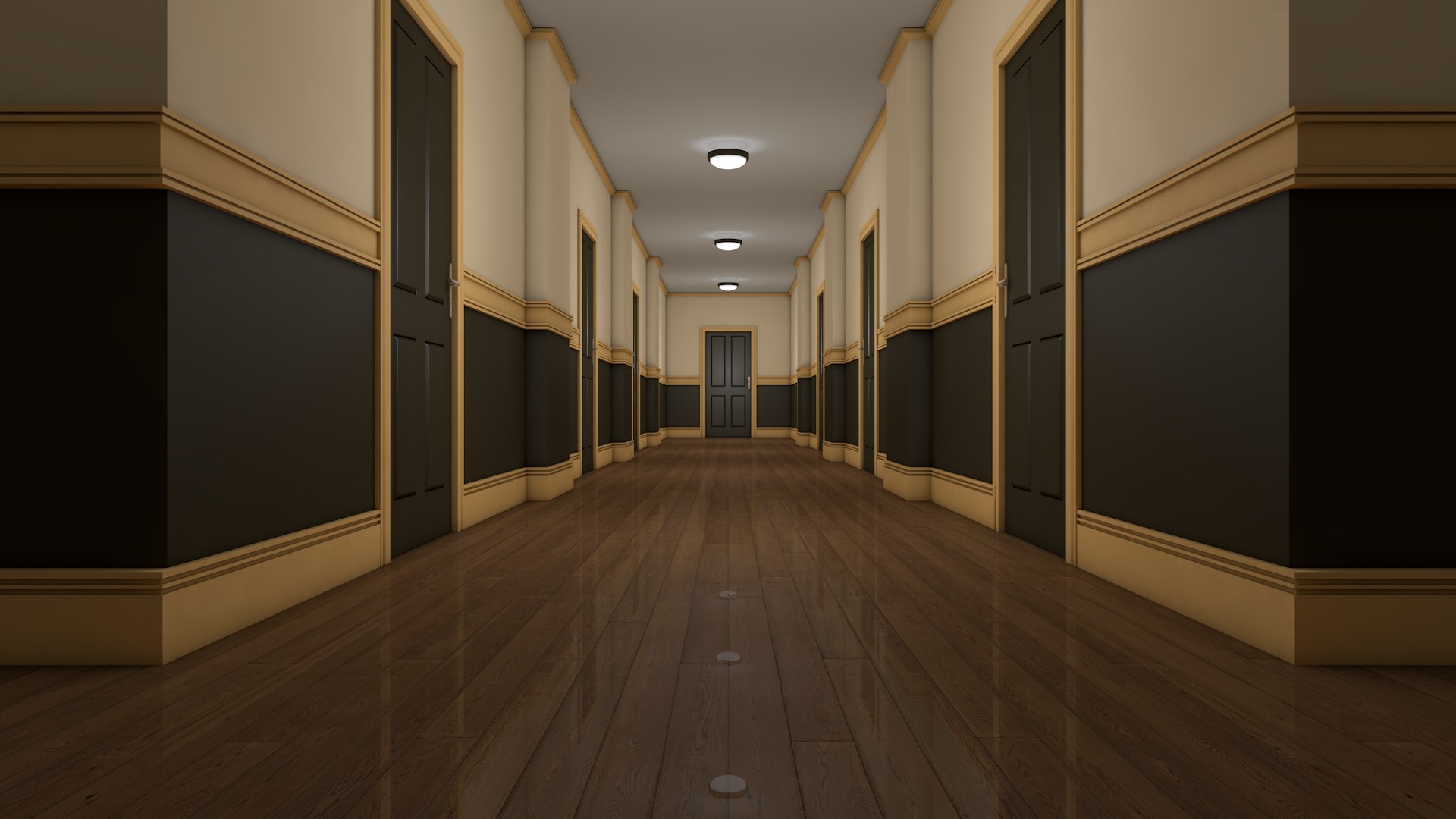 Apartment Hallway 3D - TurboSquid 2243790