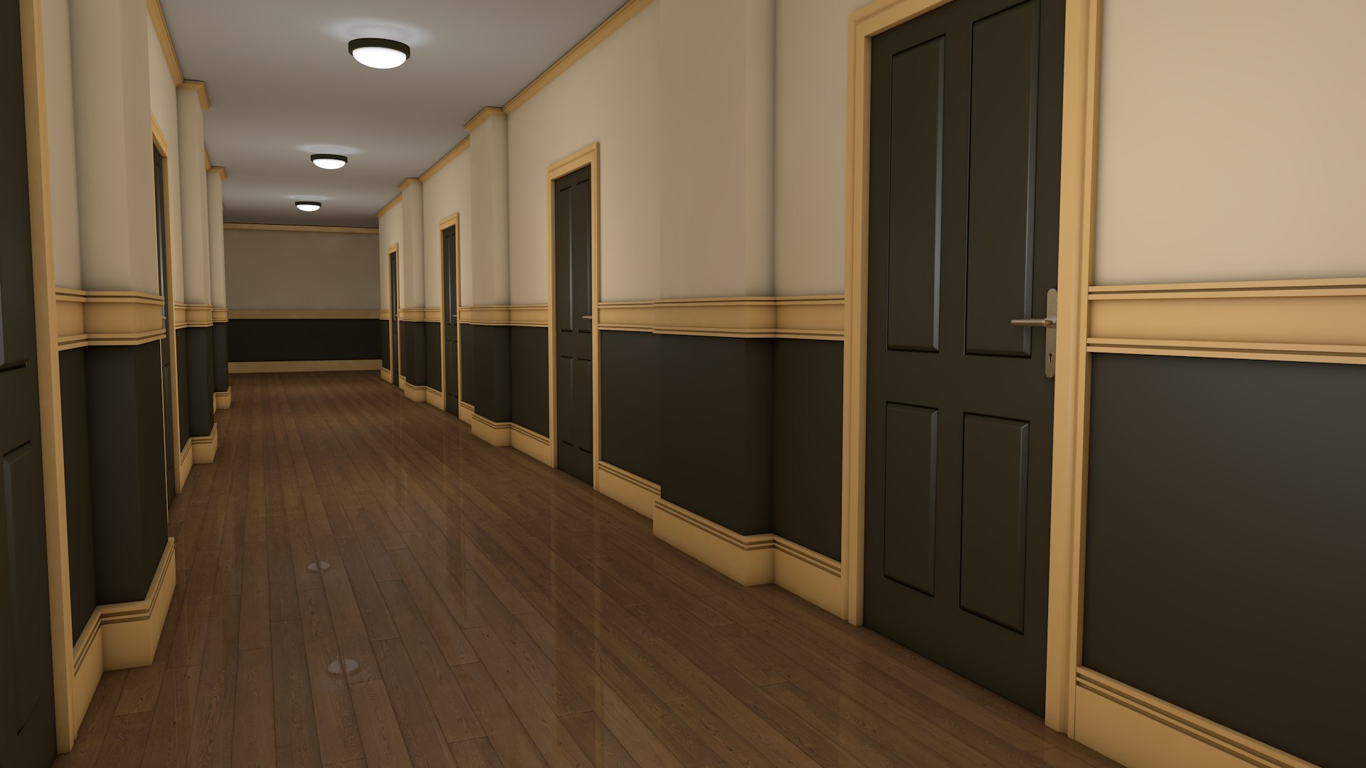 Apartment Hallway 3D - TurboSquid 2243790