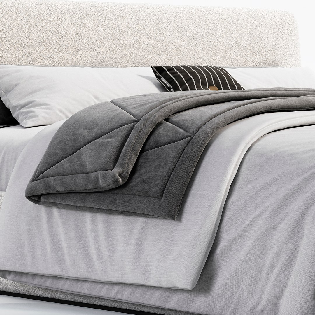 3D Bed Boca Slimbed - TurboSquid 2400872