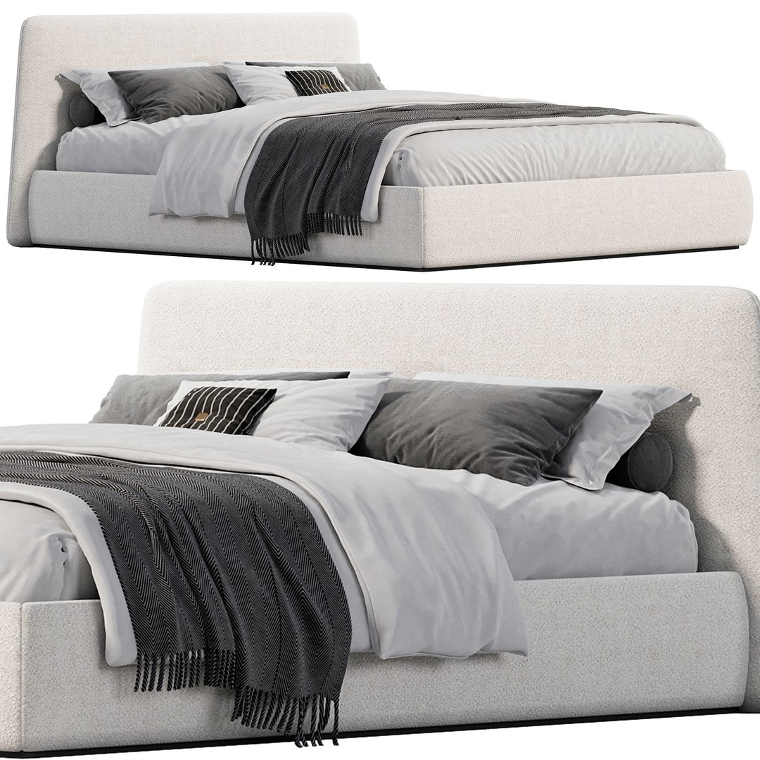 3D Bed Boca Slimbed - TurboSquid 2400872