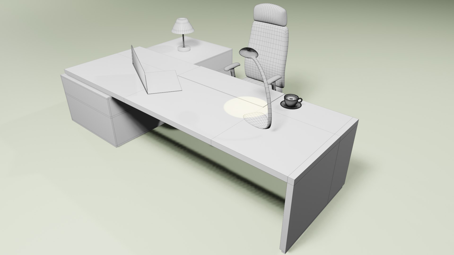 DESK OFFIC 3D Model - TurboSquid 1776624