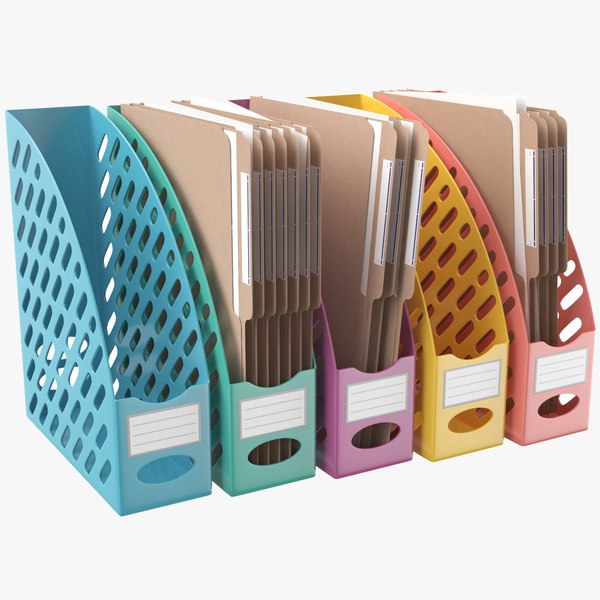 3D File Organizer With Files model - TurboSquid 1922455