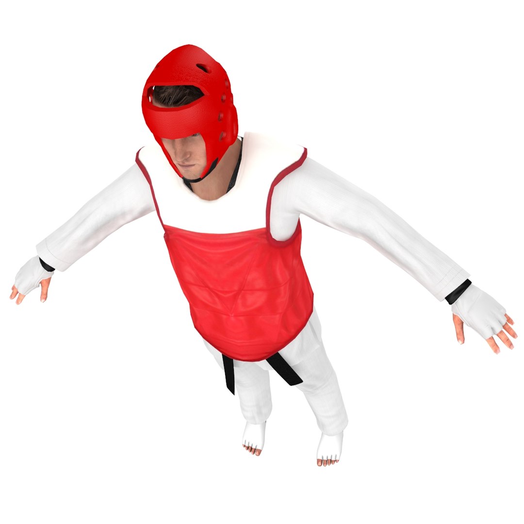 Taekwondo martial artist 3D model - TurboSquid 1292986