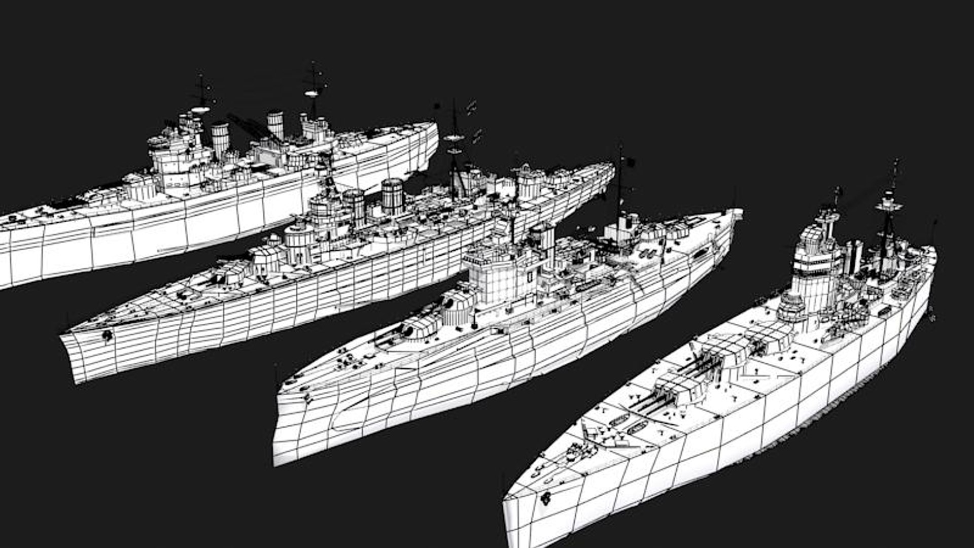 3D Royal navy battleship collection model - TurboSquid 1736854