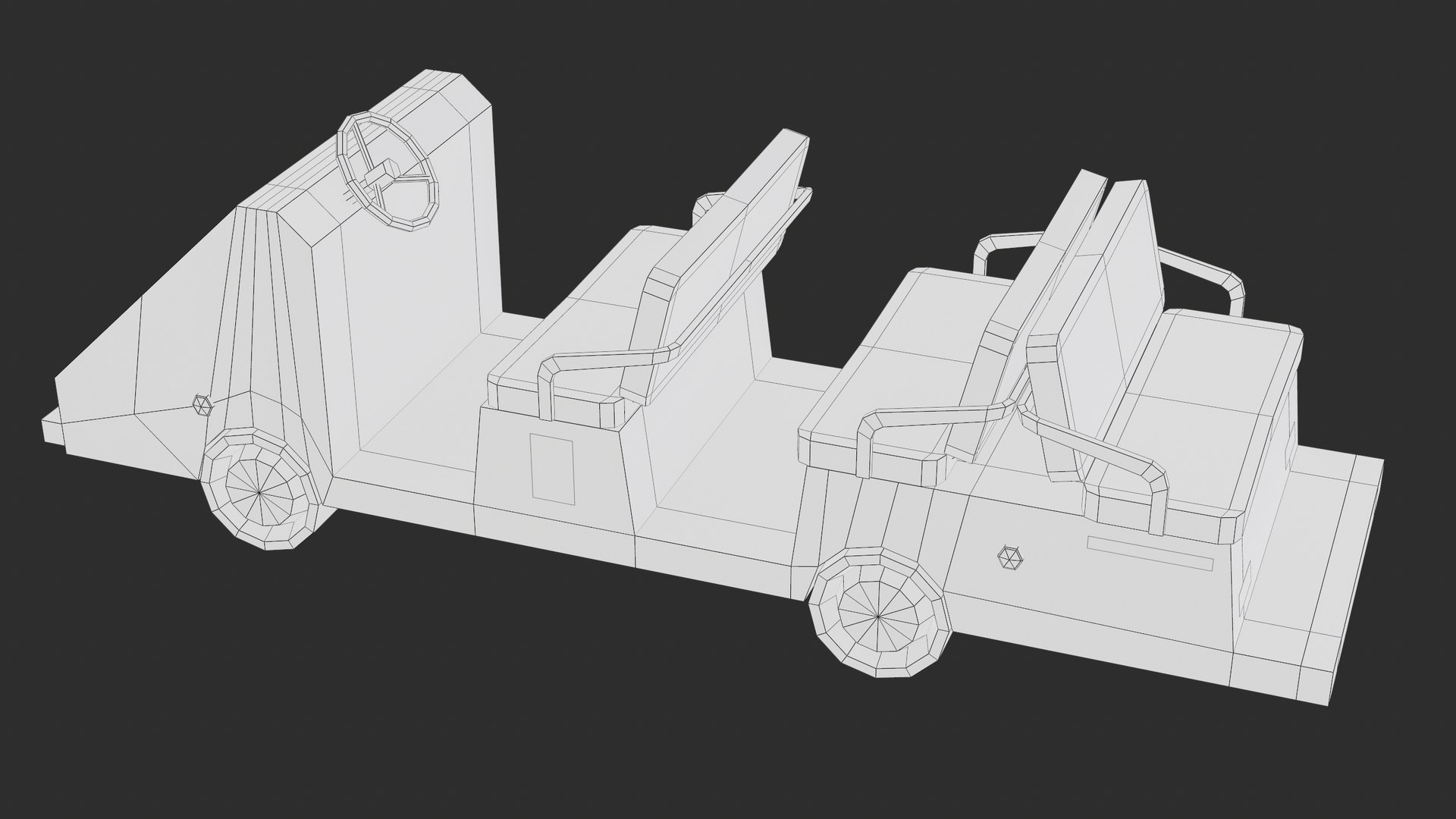 Cartoon Airport Cart 09 Lowpoly Vehicle PBR 3D Model - TurboSquid 2152817