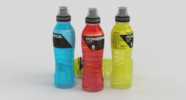 Powerade bottles 3D model - TurboSquid 1196625