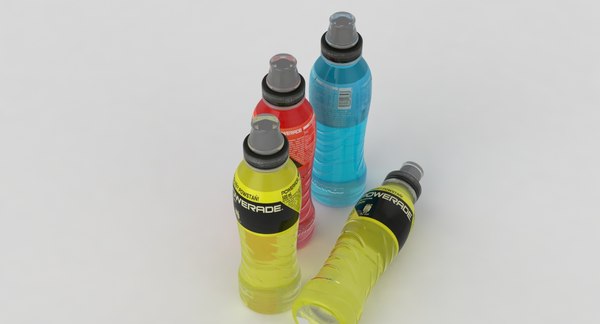 Powerade bottles 3D model - TurboSquid 1196625