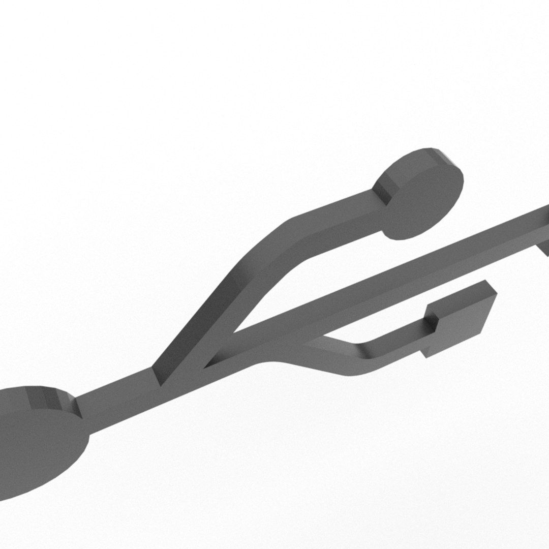 Usb Logo 3D - TurboSquid 1626477