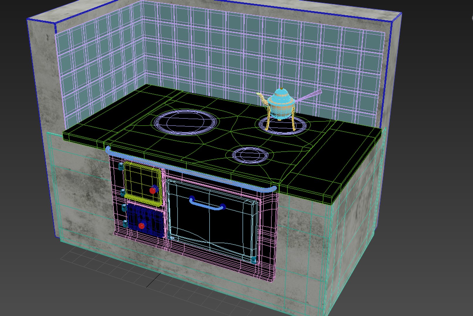 3d Model Of Scandinavian Stove