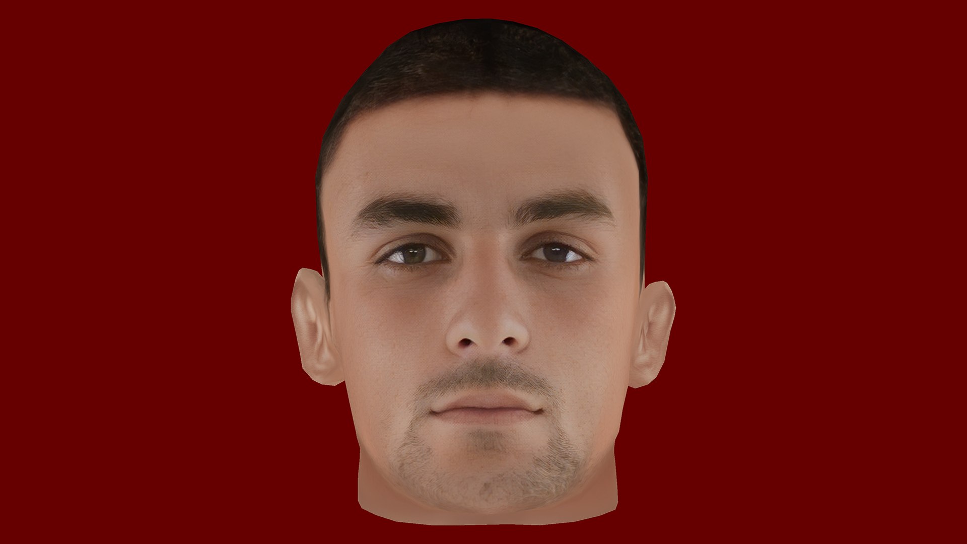 Ferran Torres Head - Low Poly Head For Game Low-poly 3D Model ...