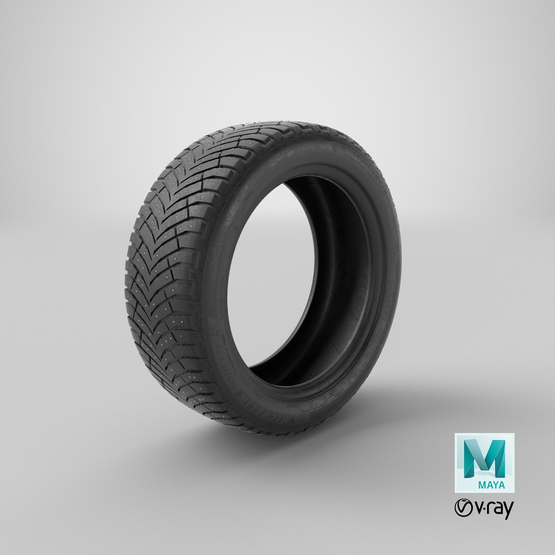 Michelin Winter Spikes-Tire 3D Model - TurboSquid 2028414