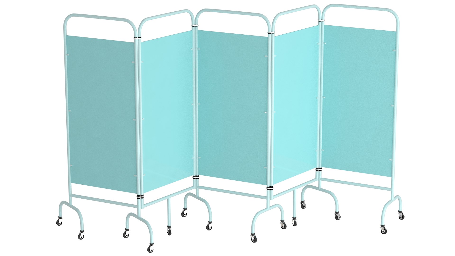3D Mobile Folding Hospital Privacy Screen 03 - TurboSquid 2137397