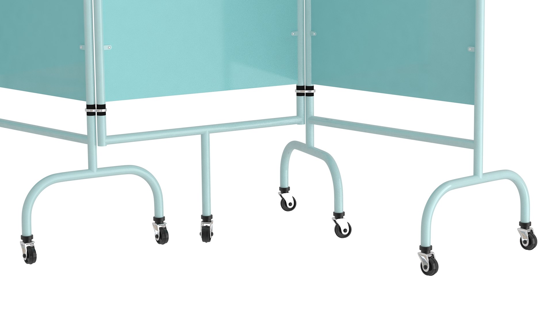 3D Mobile Folding Hospital Privacy Screen 03 - TurboSquid 2137397