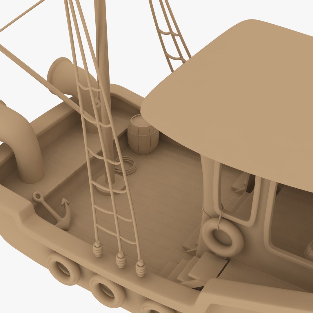 Maya Cartoon Boat