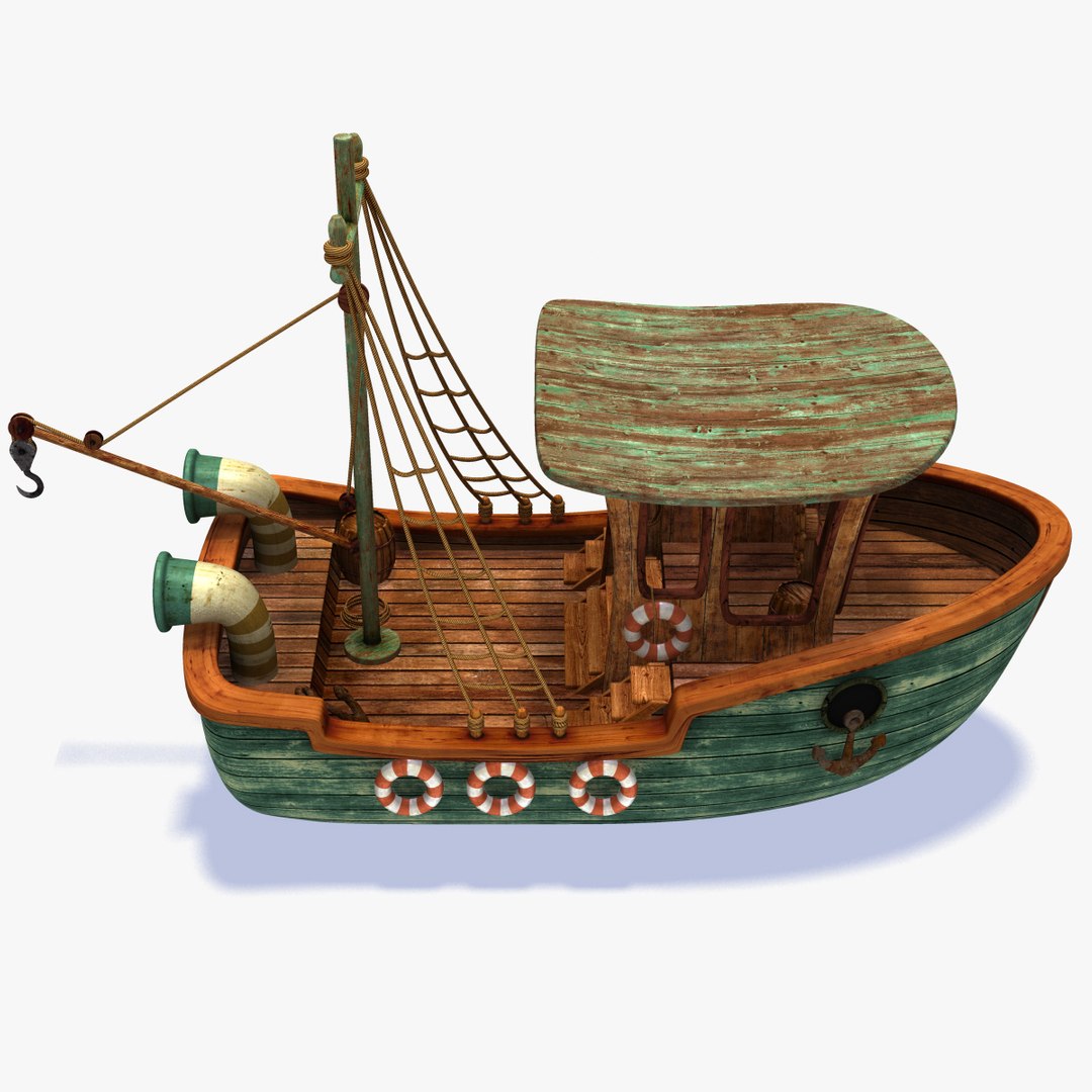 Maya Cartoon Boat