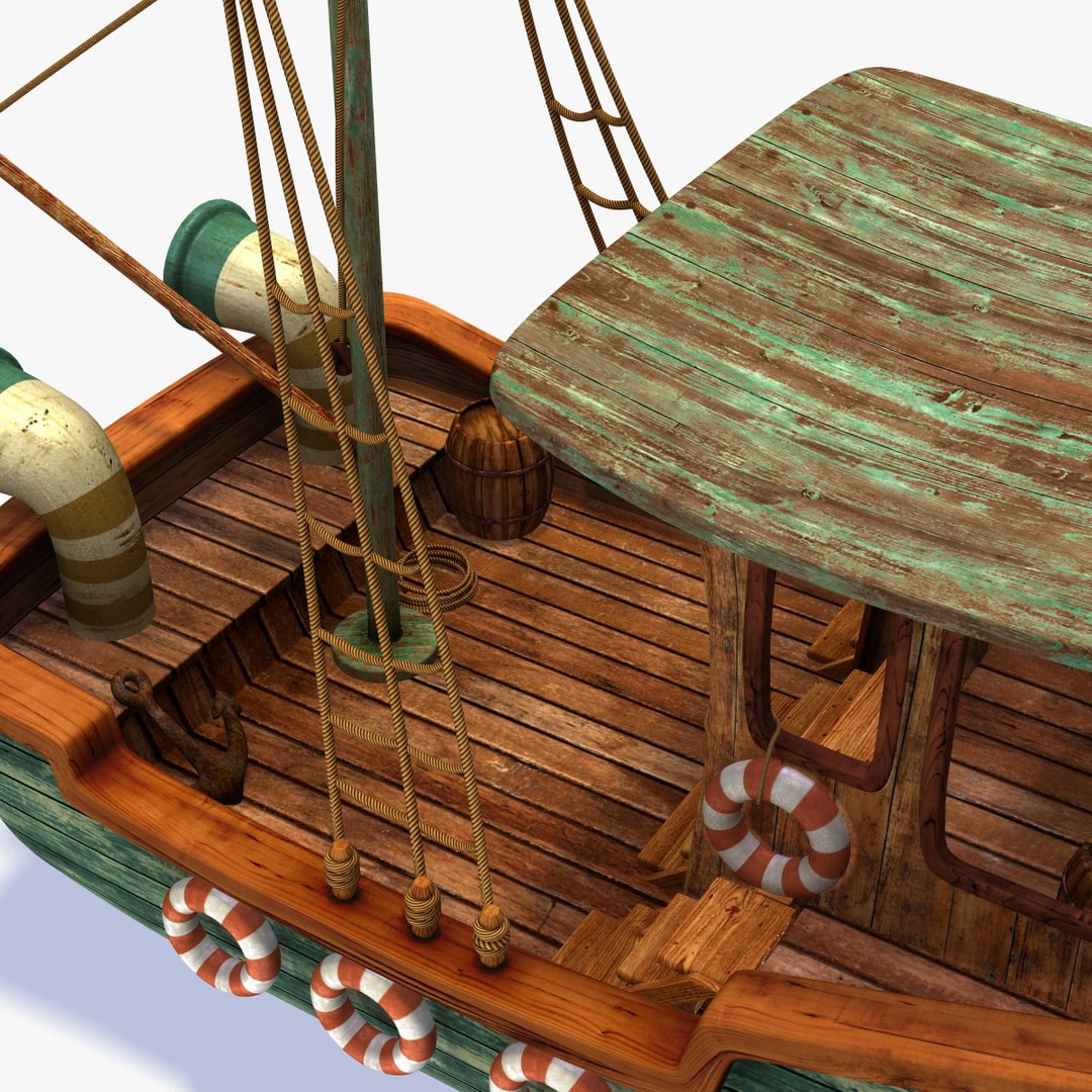Maya Cartoon Boat