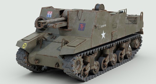ww2 sexton artillery 3d max