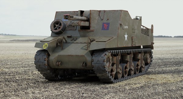 ww2 sexton artillery 3d max
