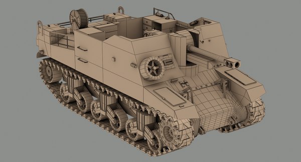 ww2 sexton artillery 3d max