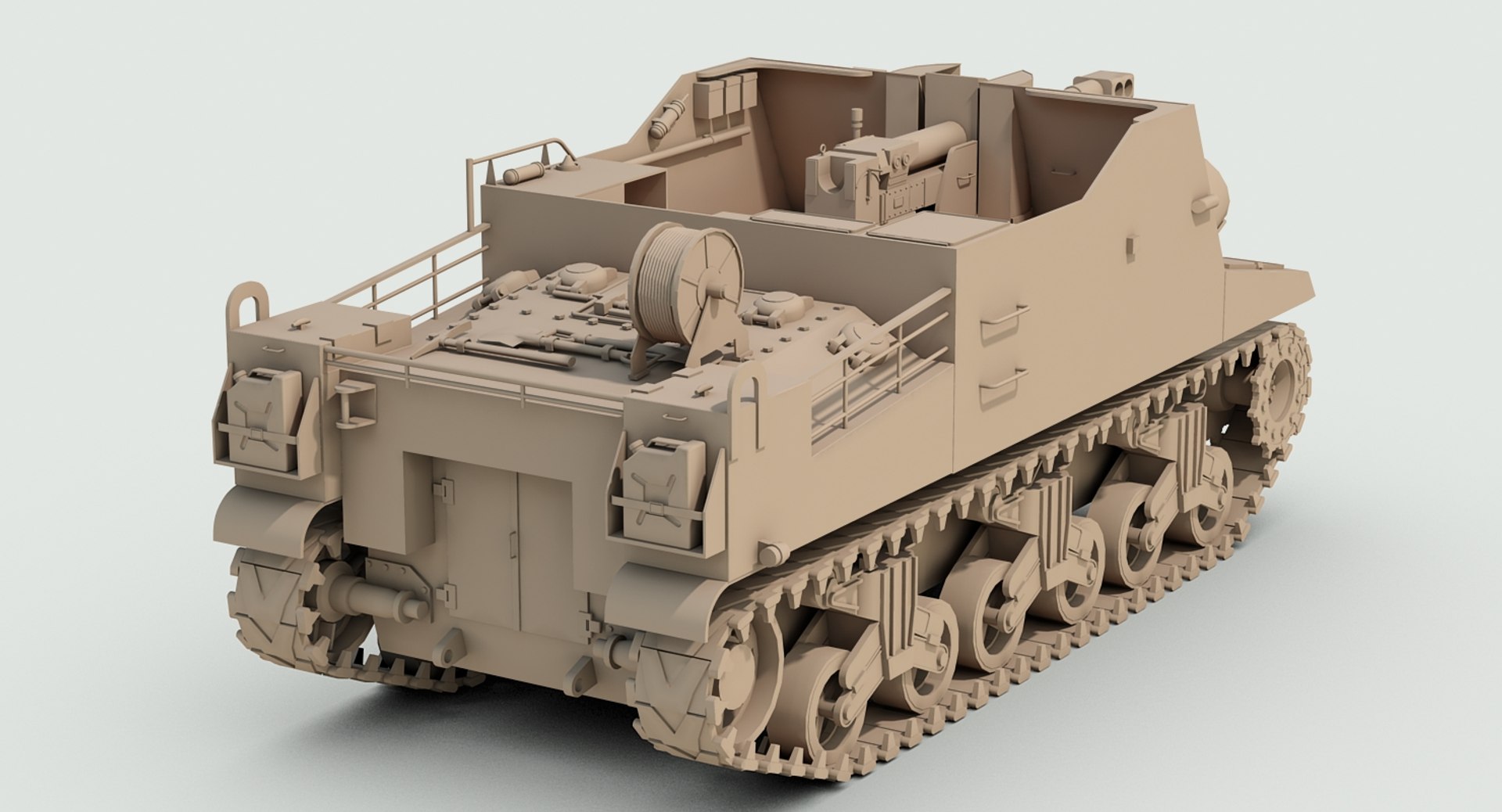 Ww2 Sexton Artillery 3d Max