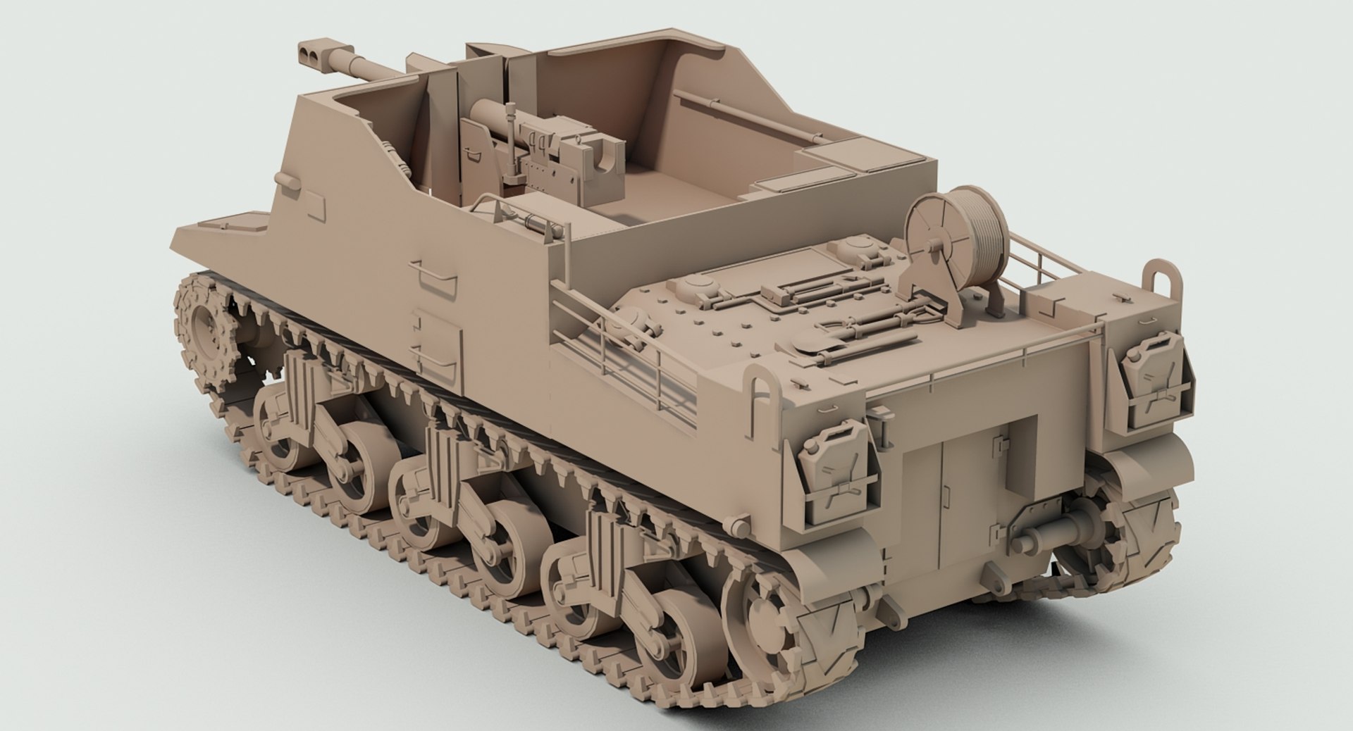 Ww2 Sexton Artillery 3d Max