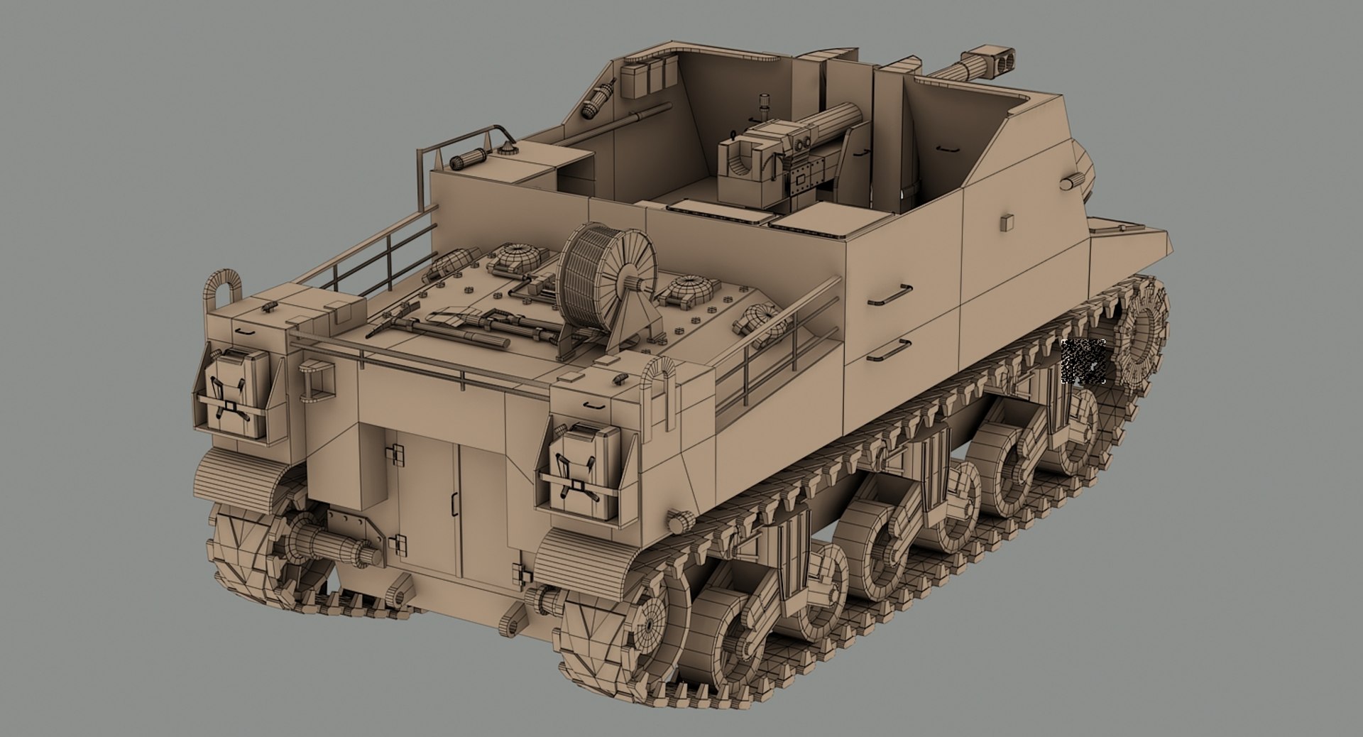 Ww2 Sexton Artillery 3d Max