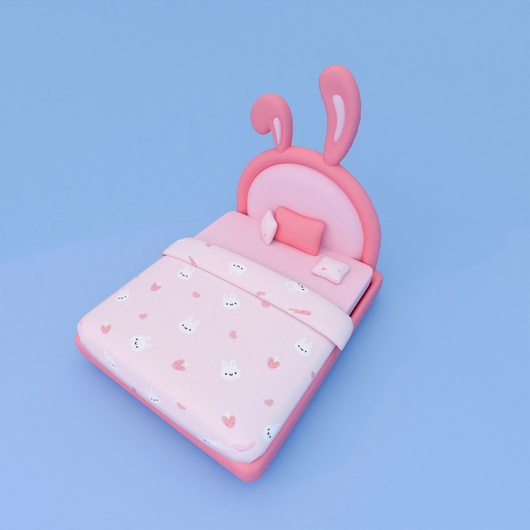 Bunny Bed Blend 3D Model - TurboSquid 2183009