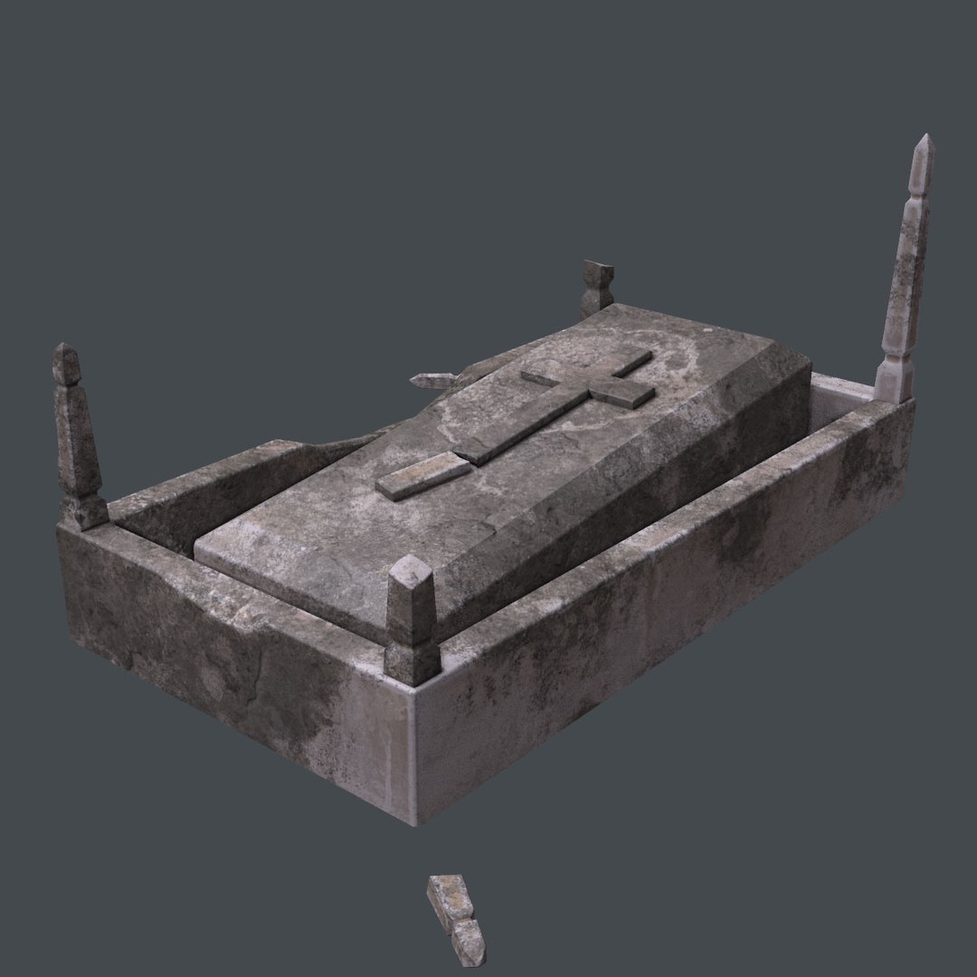 3d Model Gravestone Ready Unity