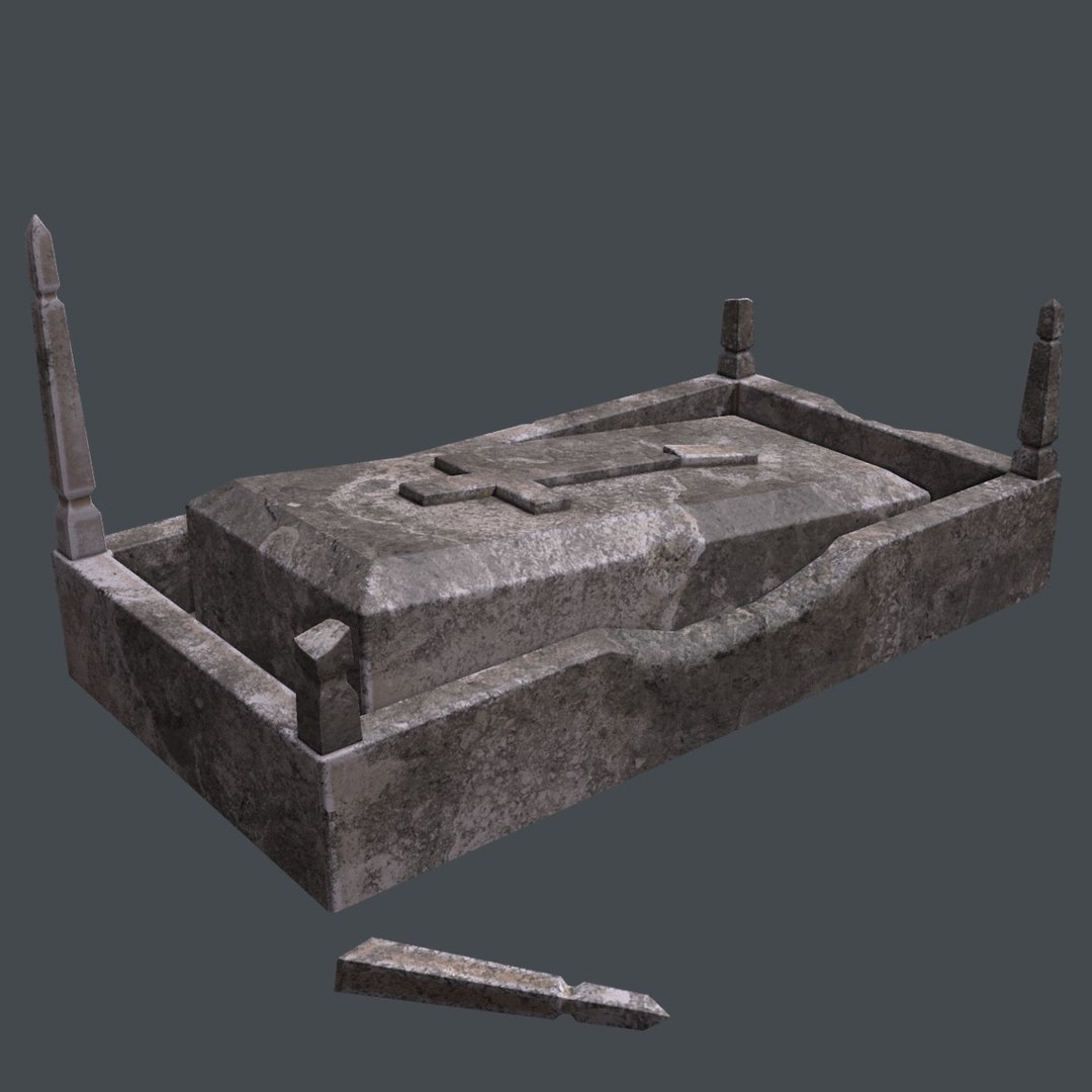 3d Model Gravestone Ready Unity