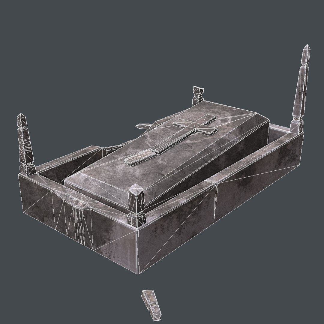 3d Model Gravestone Ready Unity