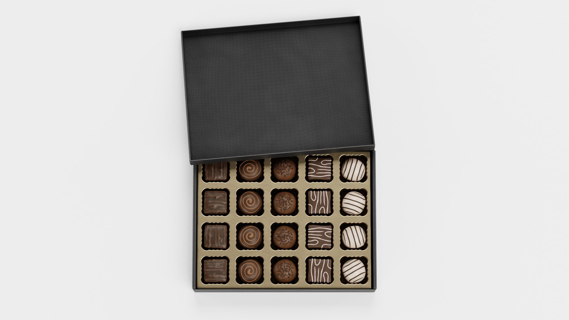 Chocolate box 3D model - TurboSquid 1518532